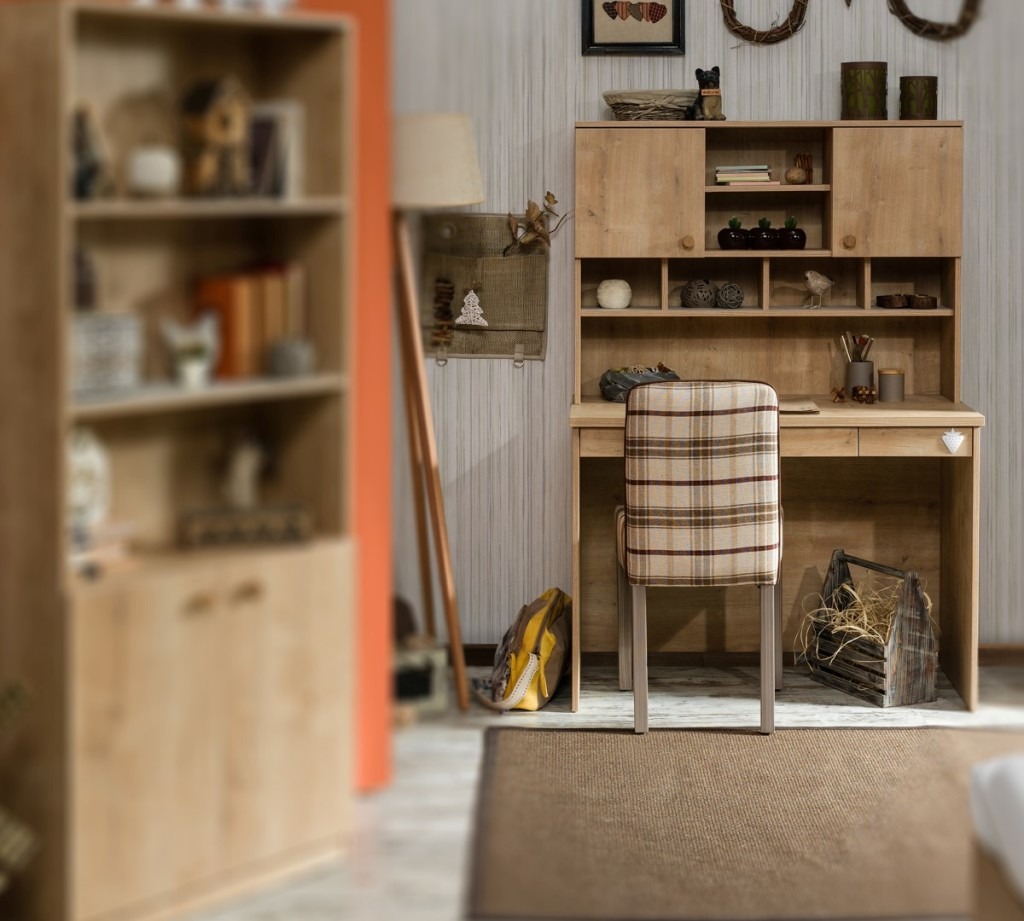 Mocha שולחן כתיבה ויחידת מדפים | דרים לנד - חדרי ילדים ותינוקות רהיטים ...