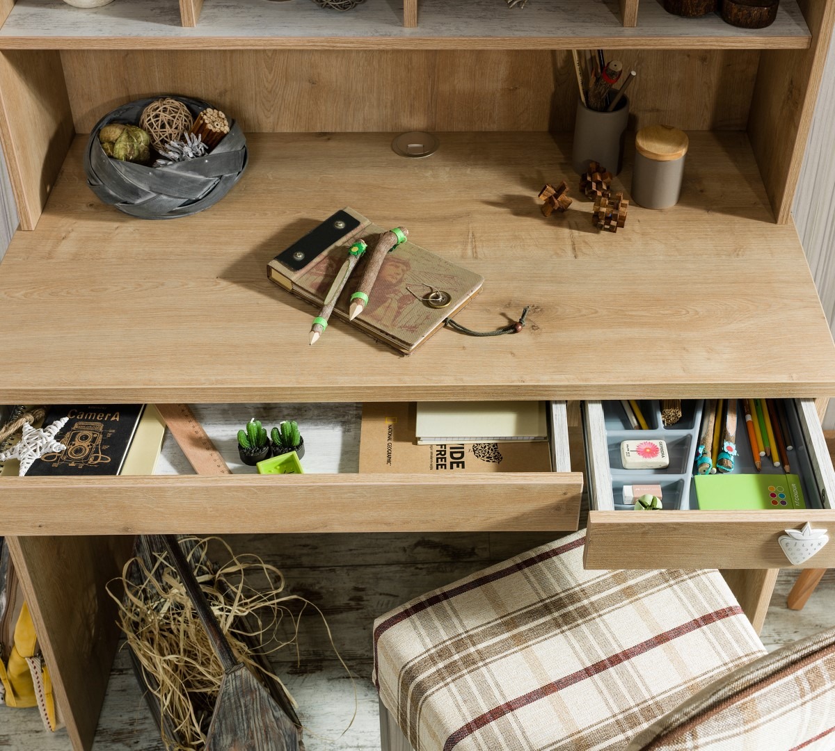 Mocha שולחן כתיבה ויחידת מדפים | דרים לנד - חדרי ילדים ותינוקות רהיטים ...